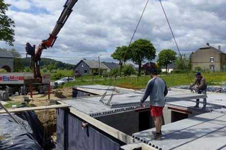 Service de livraison et de pose de planchers hourdis